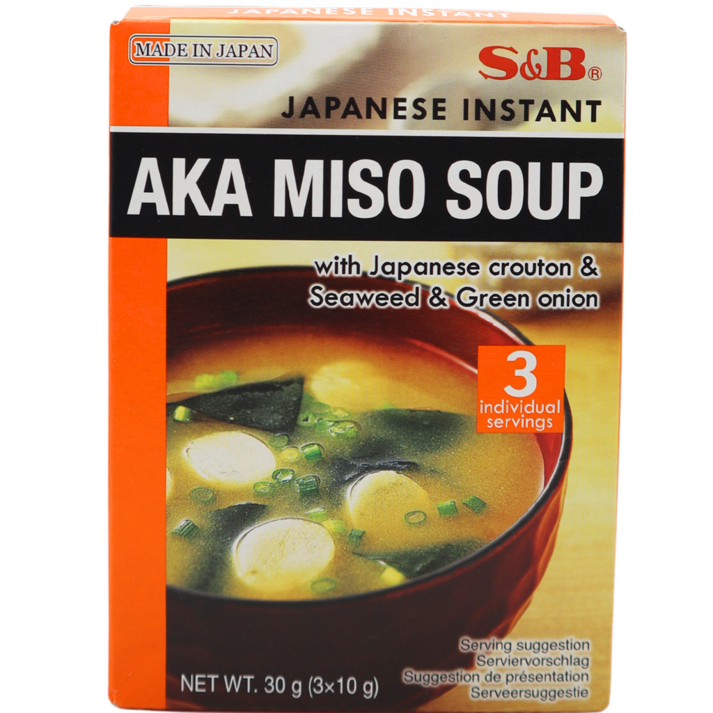 S&B - Instant Aka Miso Soup - 30g Pack (Inhalt 3)
